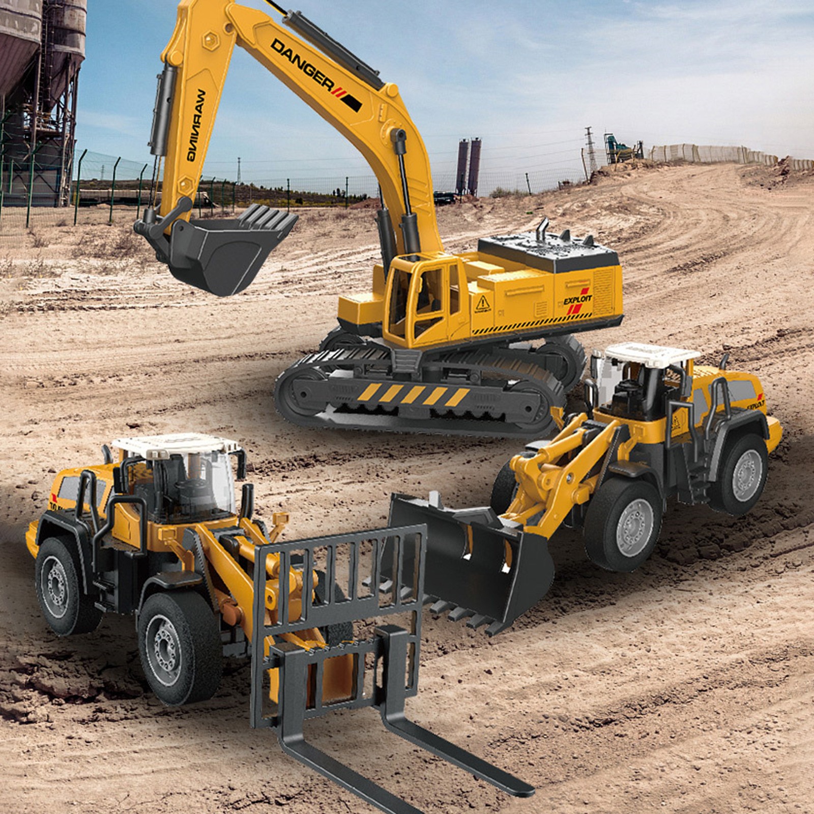 XUYAN Boy Alloy Car Toy Car Children's Toy Mini Engineering Car Toy ...