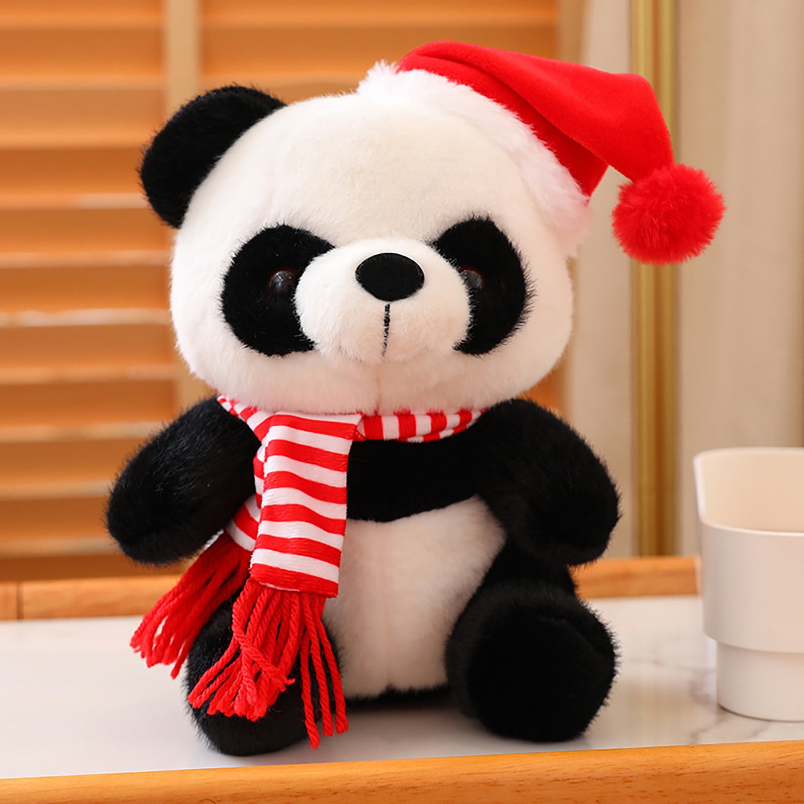 XUYAN 10" Christmas Panda Bear Stuffed Animal Plush Toy Cute Soft Body ...