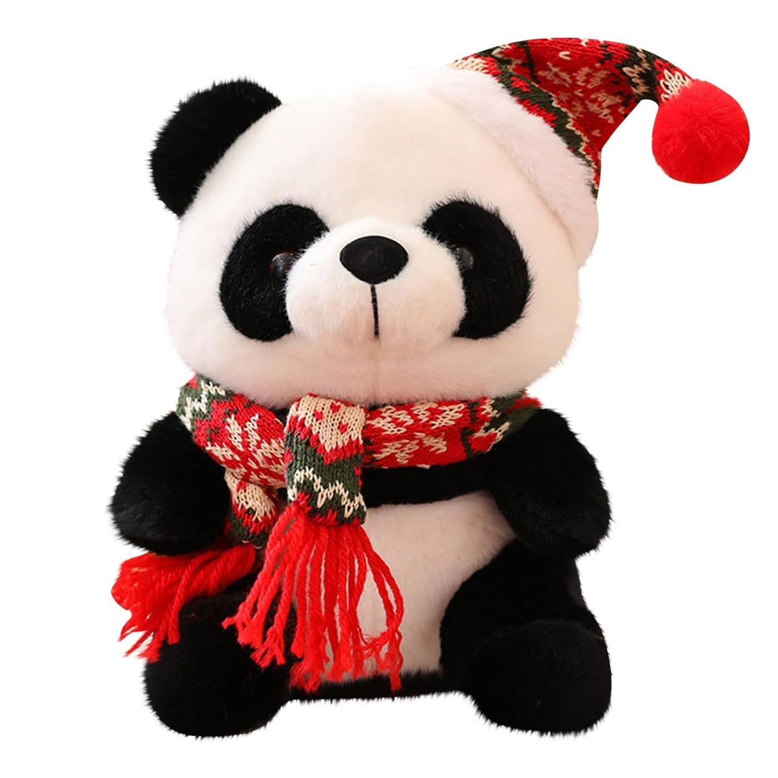 XUYAN 10" Christmas Panda Bear Stuffed Animal Plush Toy Cute Soft Body ...