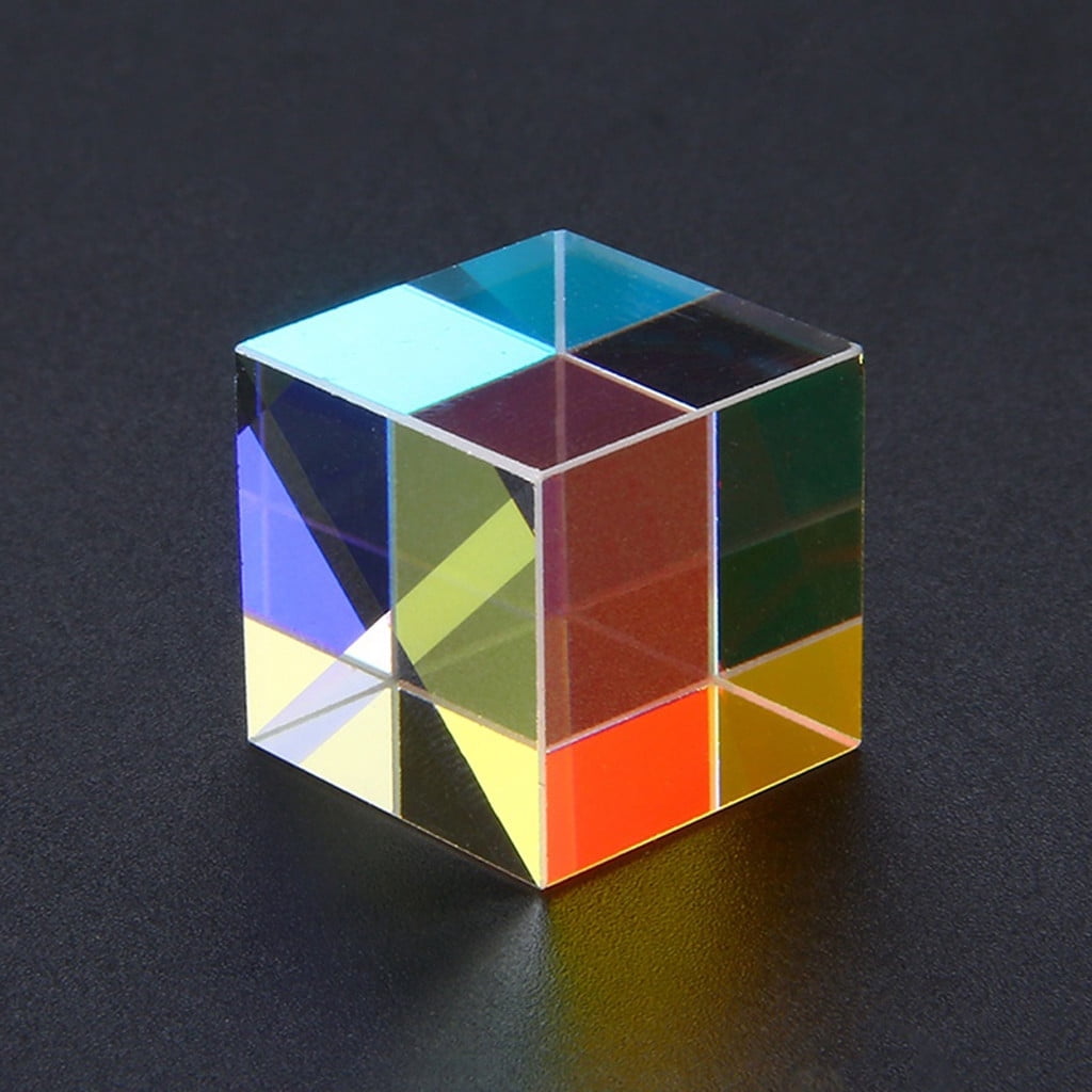 XUYAN Colorful Optical Glass X-Cube Prism RGB Dispersion Prism for ...