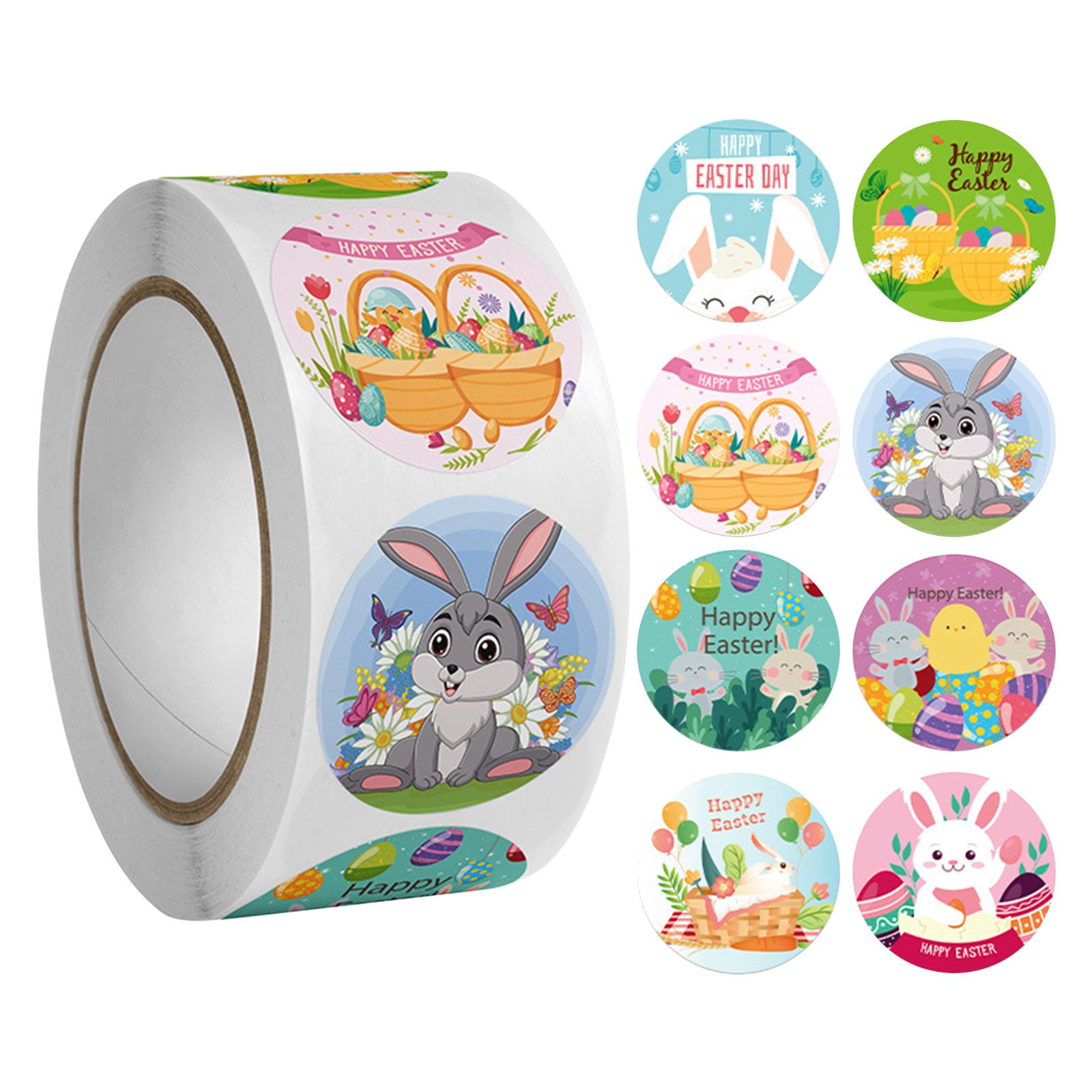 XUYAN Easter Bunny Egg Cartoon Decoration Adhesive Label Sticker ...