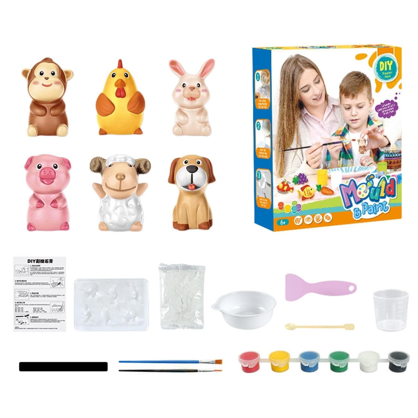 XUYAN Clearance Kids Paint Kit Art Set Ceramic Painting Kit | Easter ...