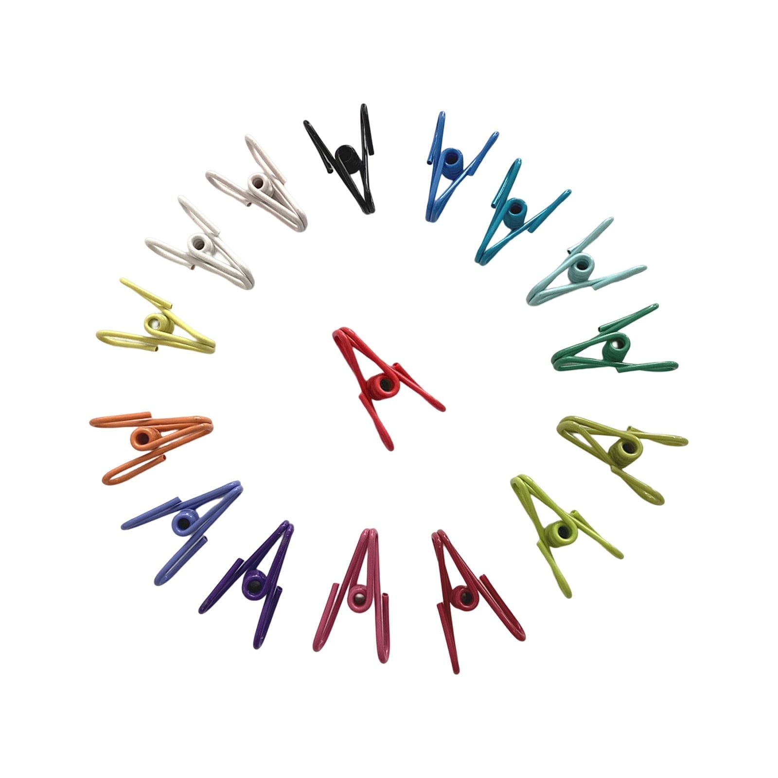 XUYAN Clearance Pack of 16 Chip Clips Utility PVC Coated Steel Clip for ...