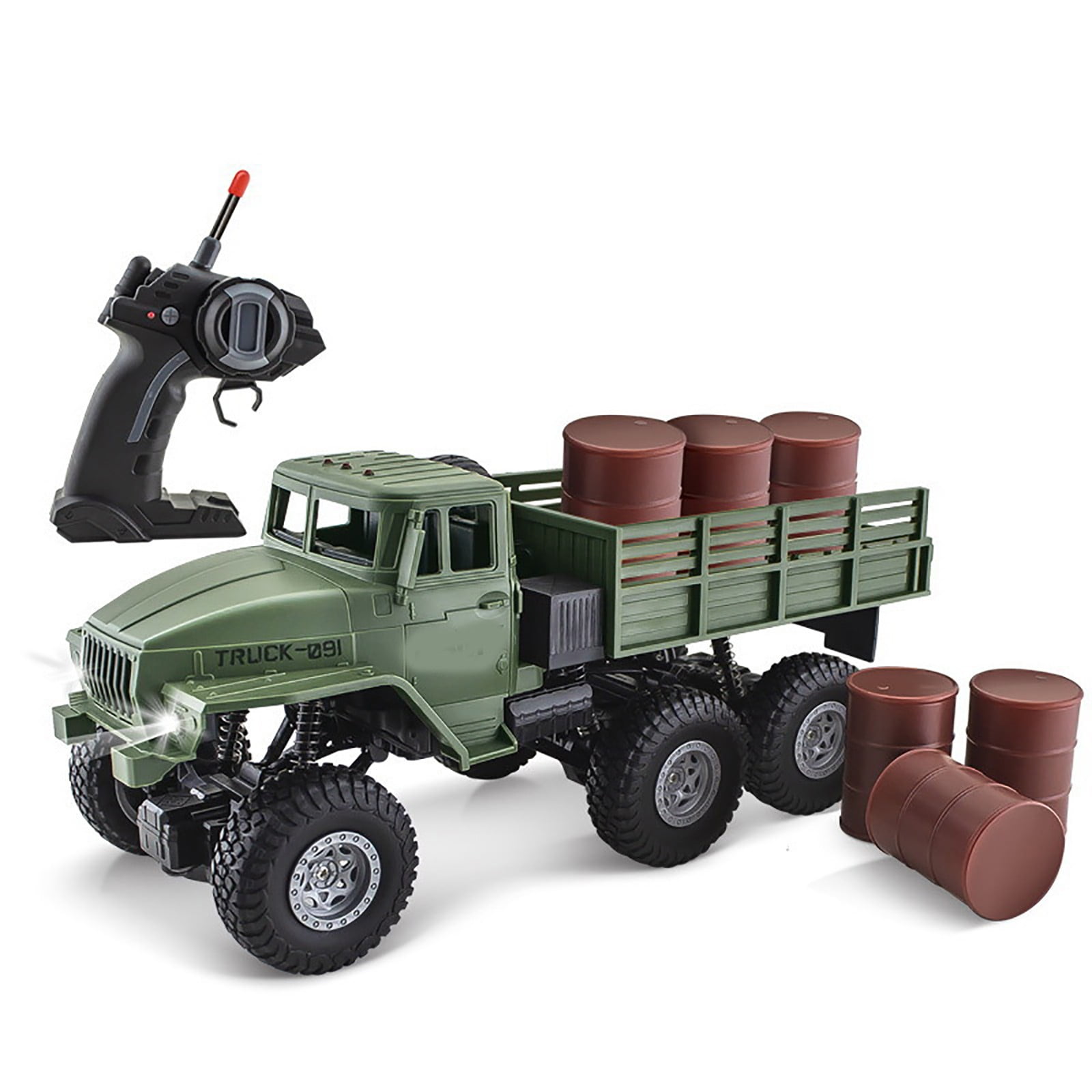 XUYAN Clearance RCMilitary Truck 6x6 Road RemoteControl Car 1/16 Scale ...