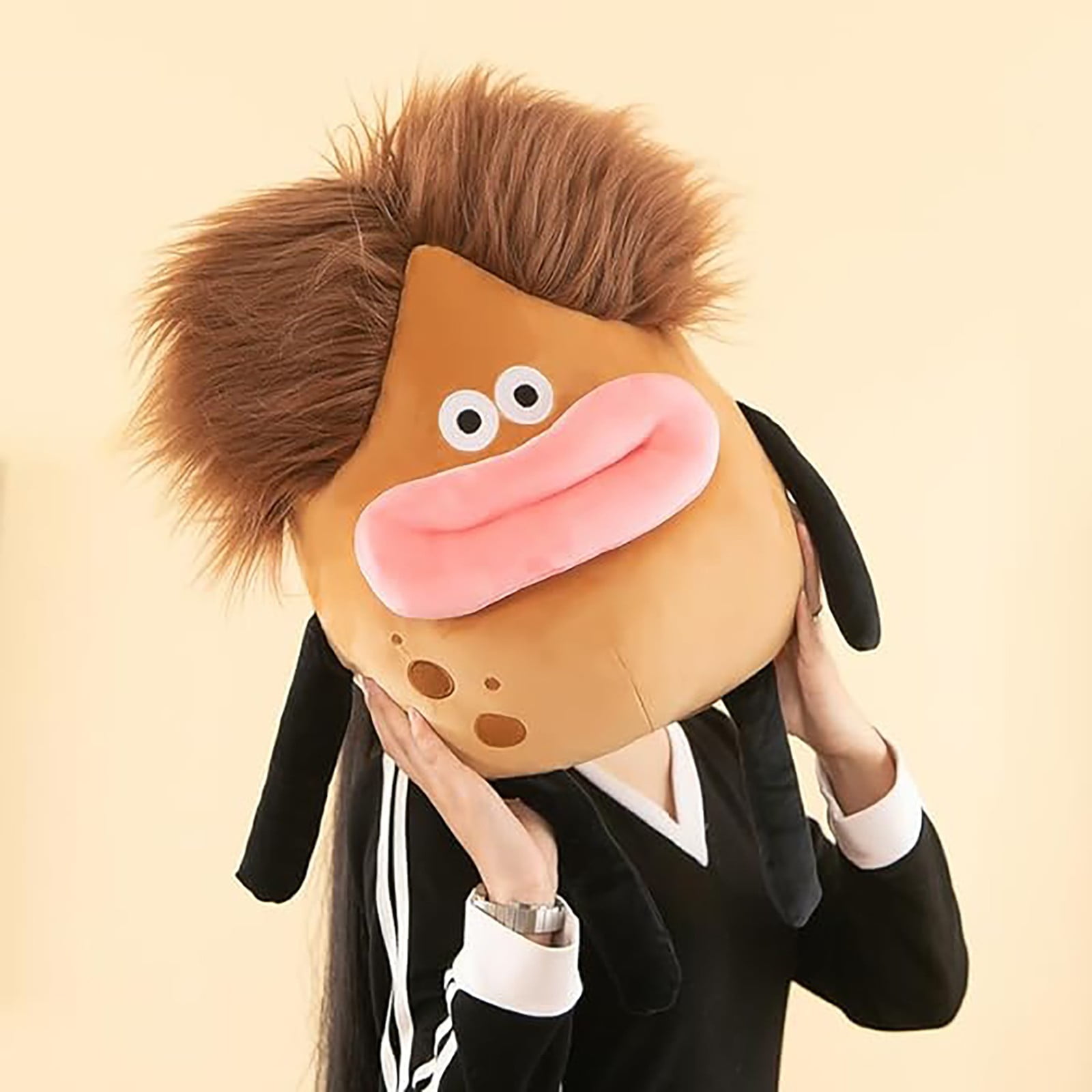 XUYAN Funny Stuffed Stuffed Potato Sausage Mouth Stuffed Toy Cartoon ...