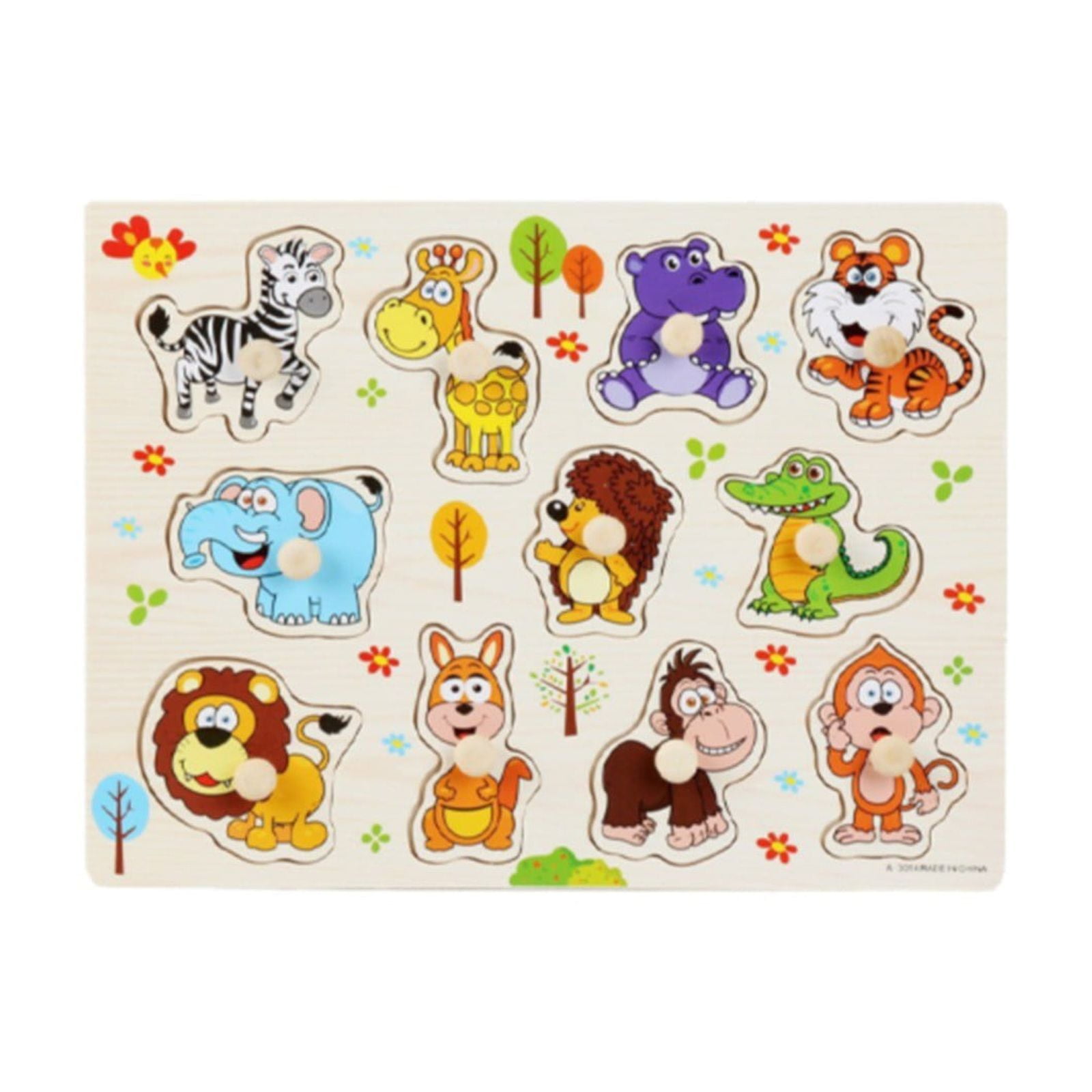 XUYAN Peg Puzzles Parent Children Interactive Knob Puzzle Toys Early ...