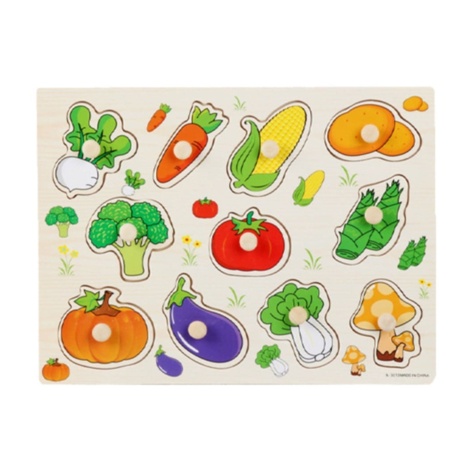 XUYAN Peg Puzzles Parent Children Interactive Knob Puzzle Toys Early ...