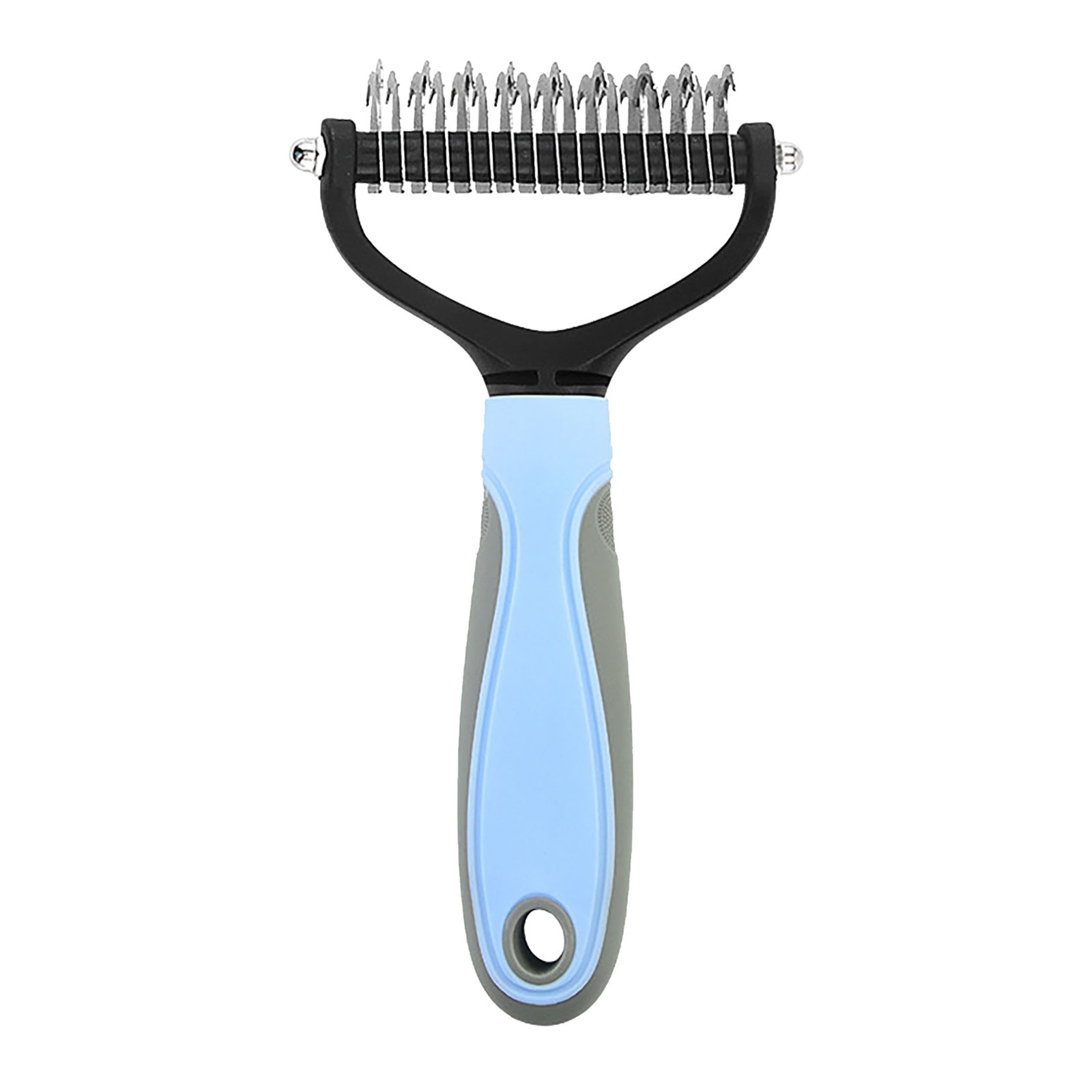 XUYEEYUAN Pet Deshedding Brush Double Undercoat Rake for Dogs & Cats ...