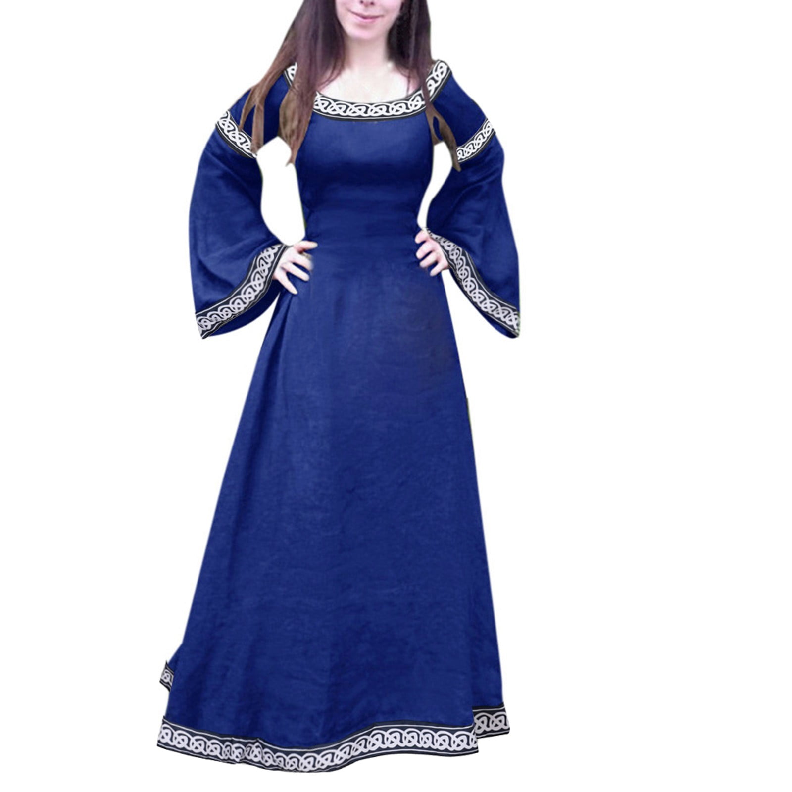 XVJRHAK Shift Dresses for Women 2024 Women Medieval Dress Renaissance ...