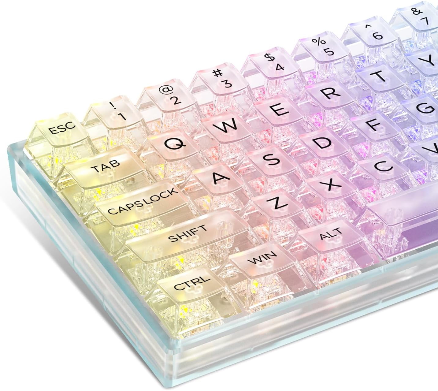 XVX Clear Keycaps Full Set,140 Keys Custom Cherry Profile Keycaps ...