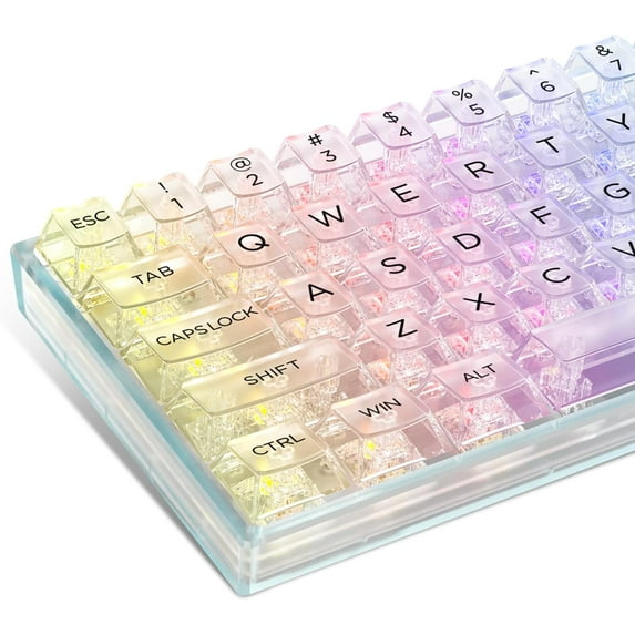 XVX Clear Keycaps Full Set,140 Keys Custom Cherry Profile Keycaps ...