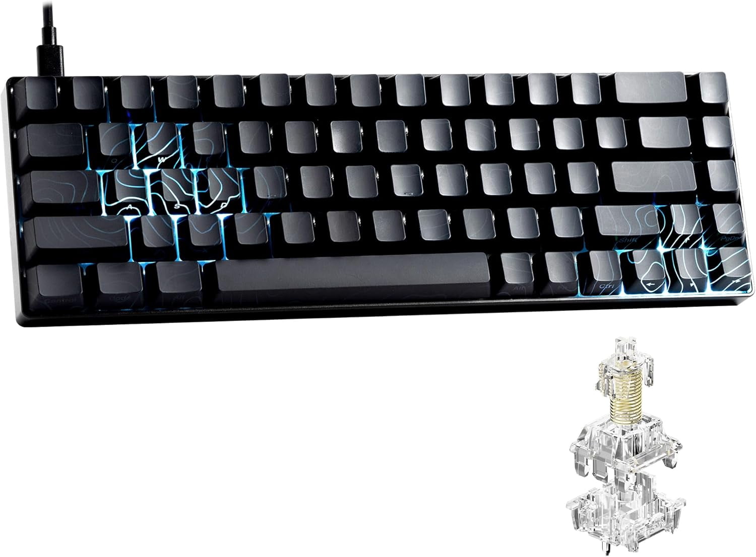 XVX HE68 Max Rapid Trigger Keyboard 60% Percent,Hall Effect Keyboard ...
