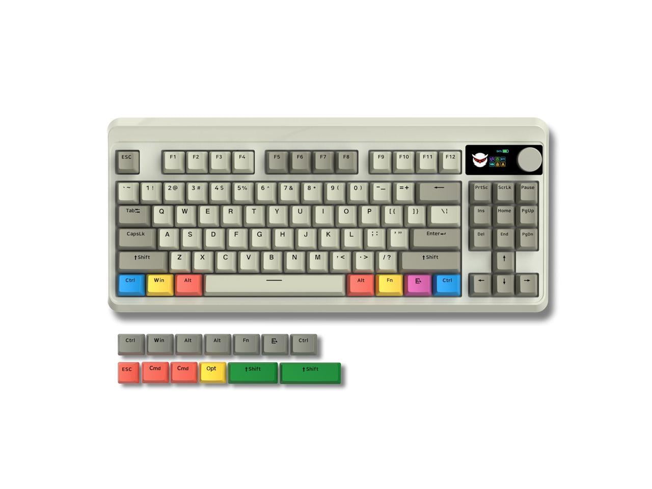 XVX M87 Pro Wireless Mechanical Gaming Keyboard with OLED Display ...