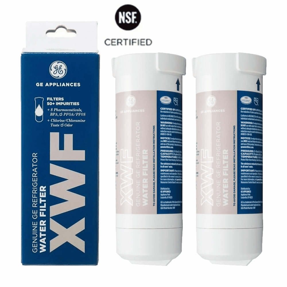 XWF Replacement Refrigerator Water Filter 2 Pack, Advanced Carbon ...