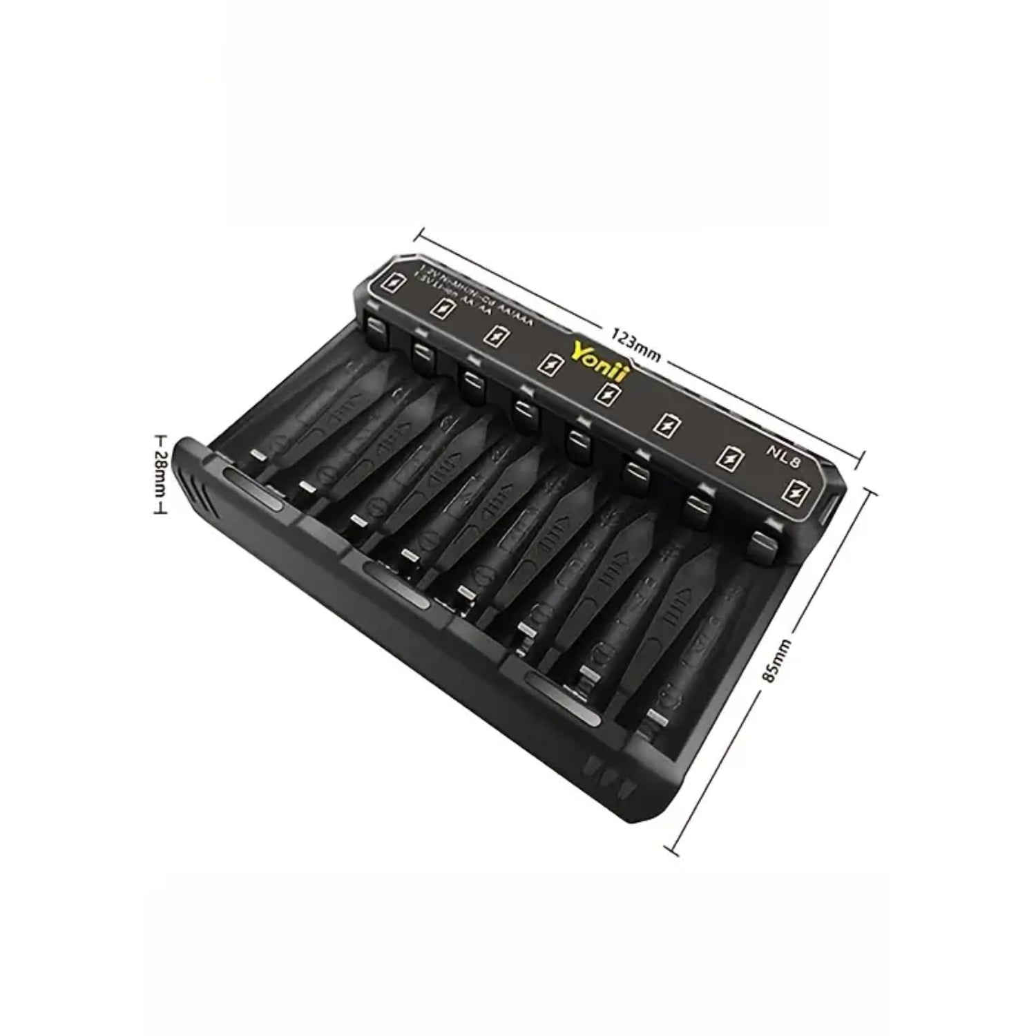 XWIQYE Intelligent Advanced 8-port Fast Charging Smart Battery Charger ...