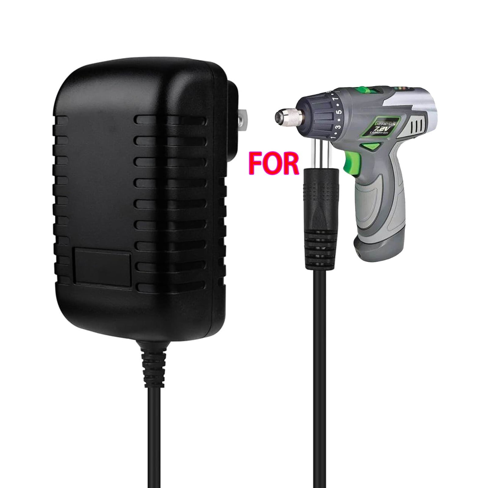 XWNV 9V AC/DC Adapter For Genesis GLSD72A 7.2V Cordless Screwdriver ...