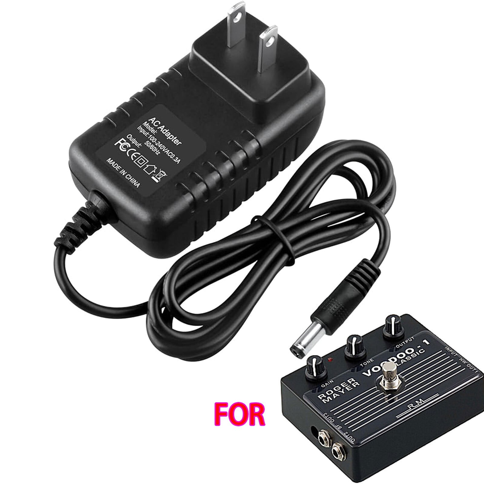 XWNV AC Adapter For Roger Mayer Voodoo-1 Classic Guitar Effect Pedal ...