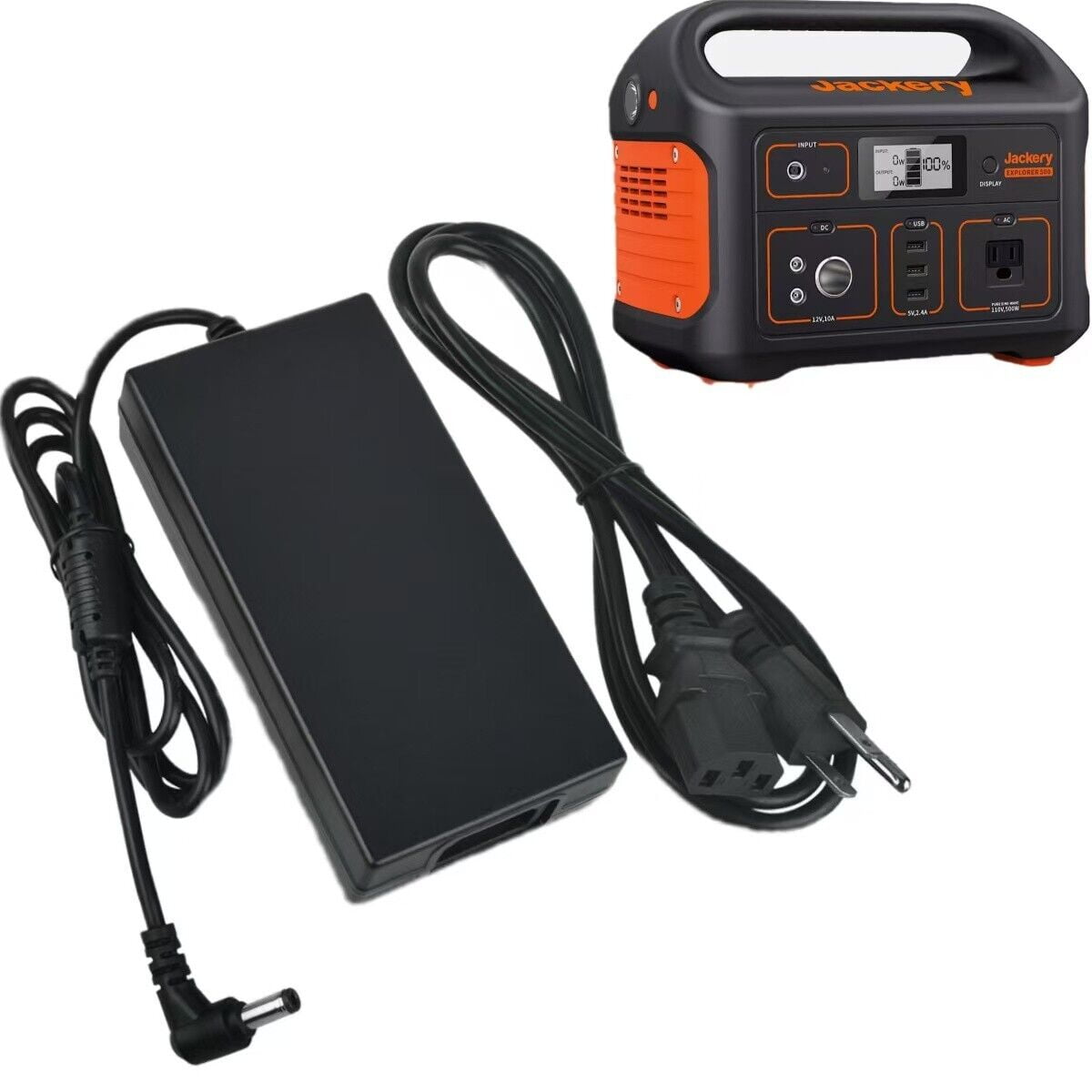 XWNV AC/DC Adapter Charger For Jackery Explorer 500 Portable Power ...
