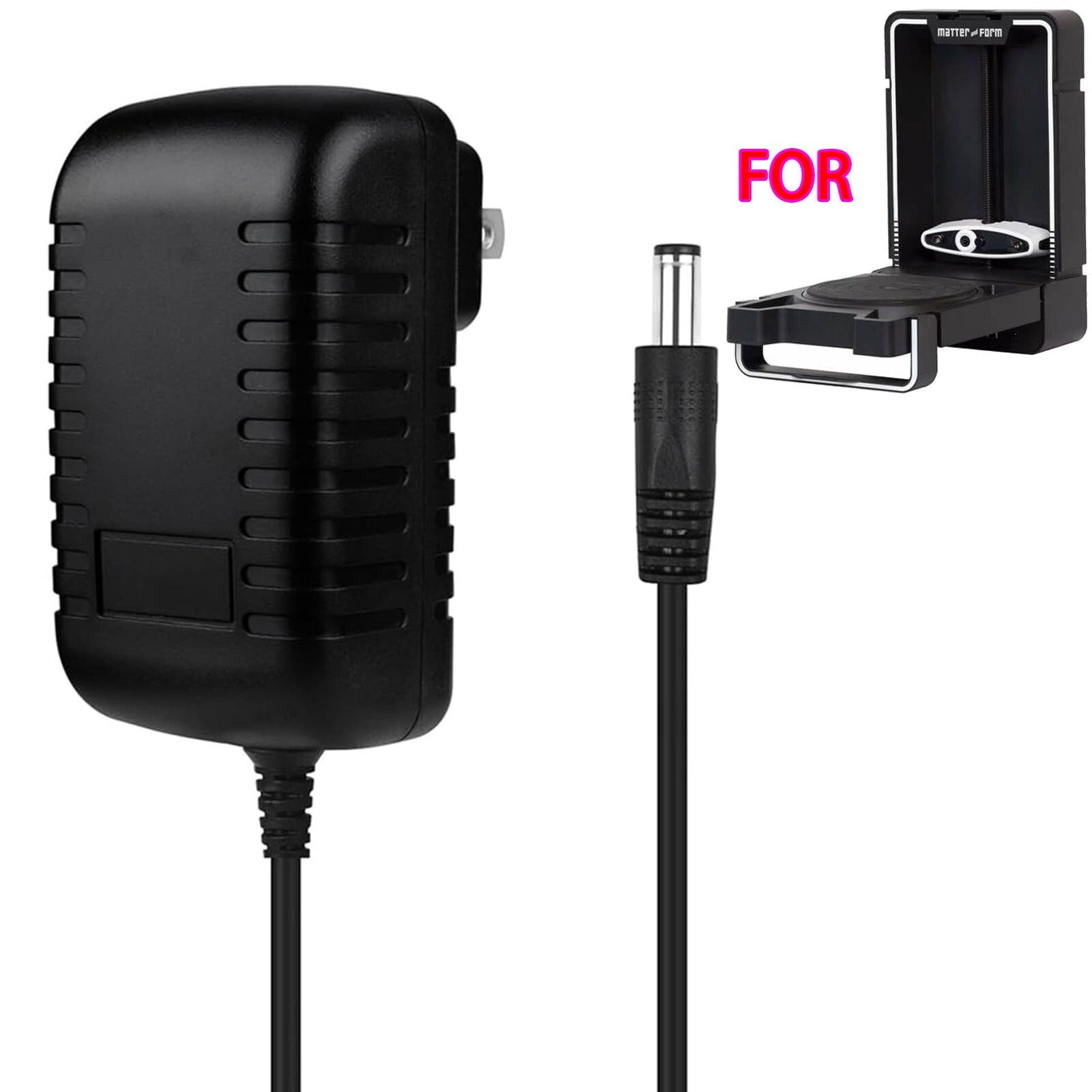 XWNV AC/DC Adapter Charger For Matter and Form MFS1V2 3D Scanner V2 ...