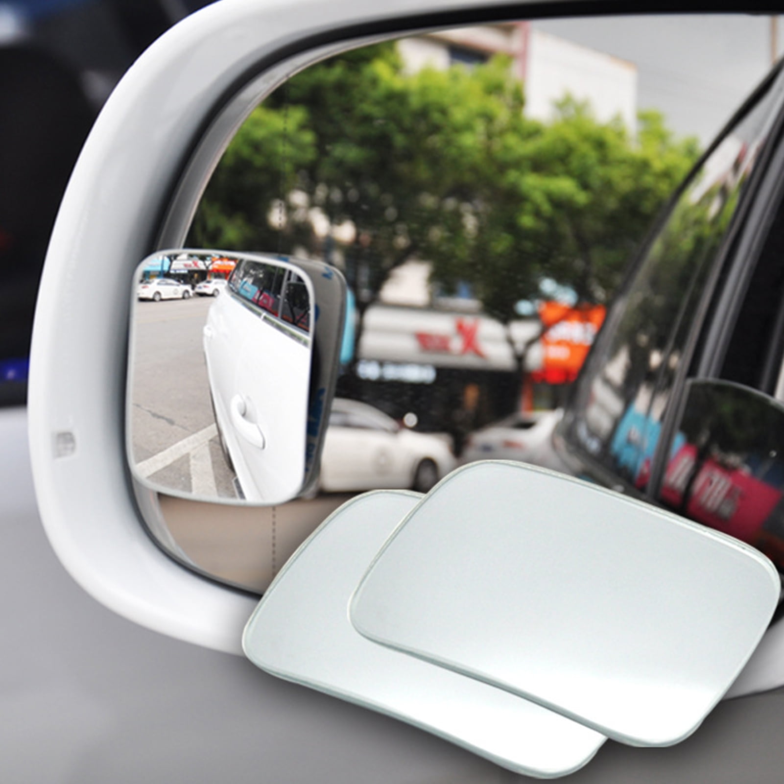 XWQ 1 Pair Blind Spot Mirrors Wide-angle Wide Application Solid 360 ...