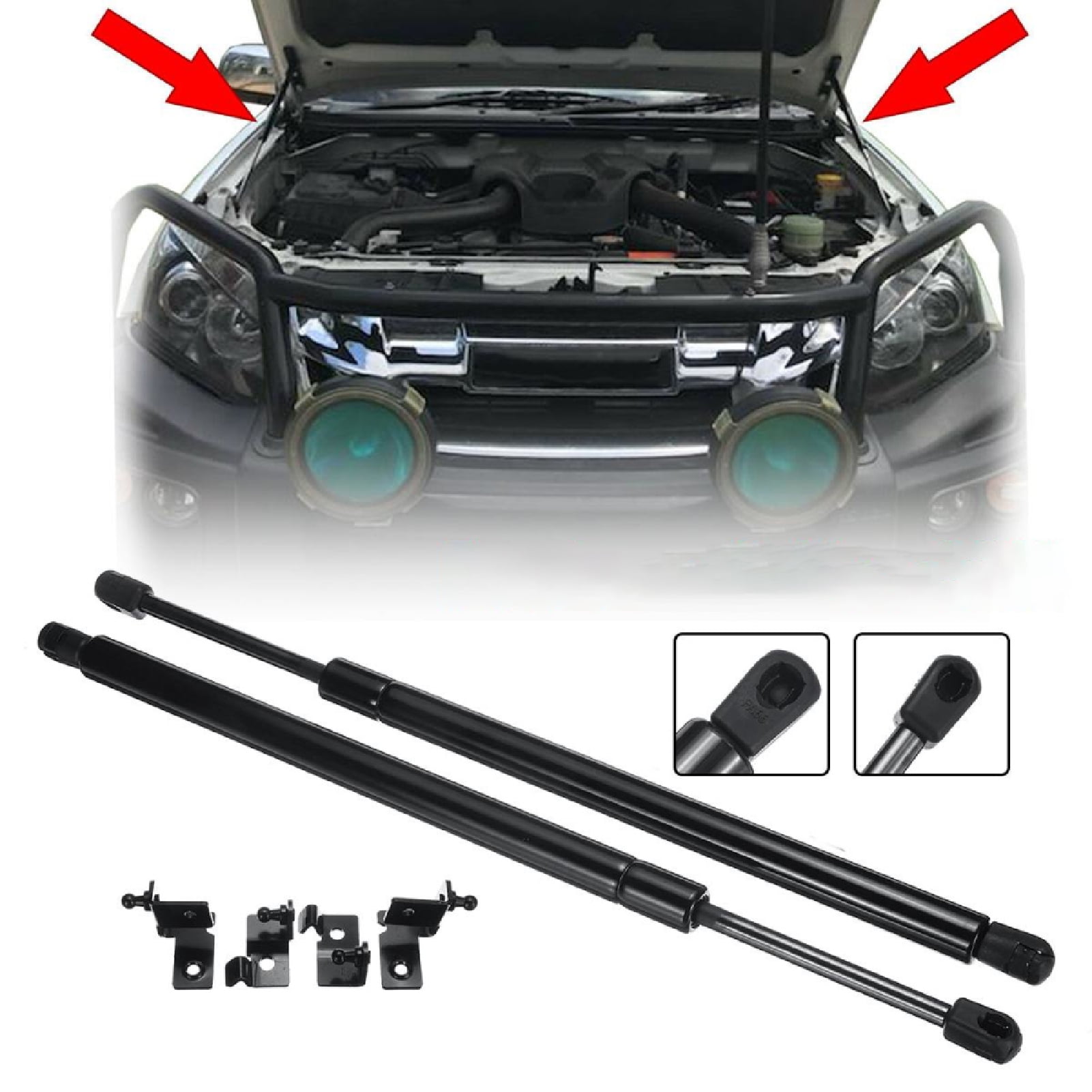 XWQ 2 Pcs Tail Support Strut Easy Operation High Strength Spring Steel ...