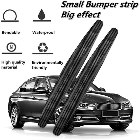 DODAMOUR 4 Pack Car Rubber Bumper Anti Collision Strips, Front and Back ...