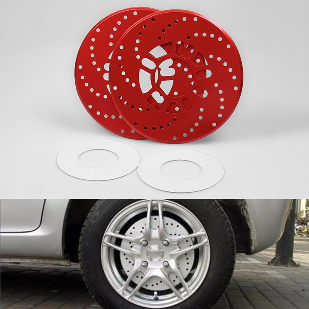 XWQ 2Pcs Universal Aluminum Car Racing Disc Pad Decorative Brake Motor ...