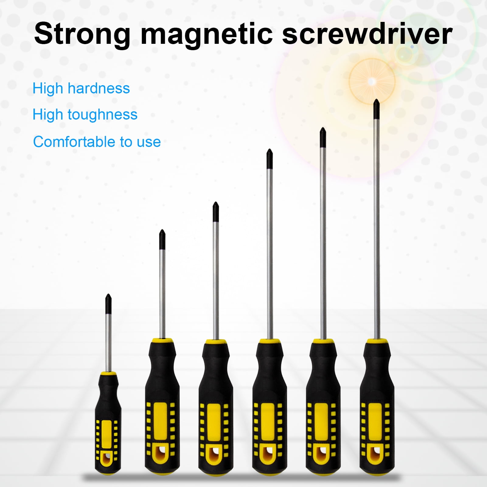 XWQ 3-10 inch High Hardness Cross Screwdriver Magnetic Non-slip ...