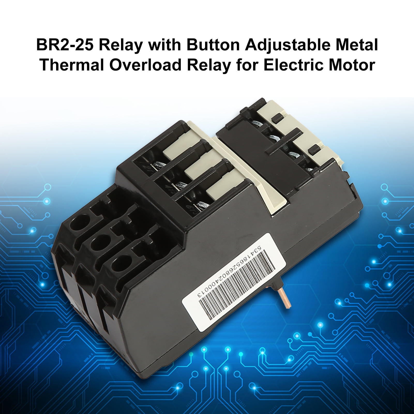 XWQ BR2-25 Relay with Button Adjustable Metal Thermal Overload Relay ...