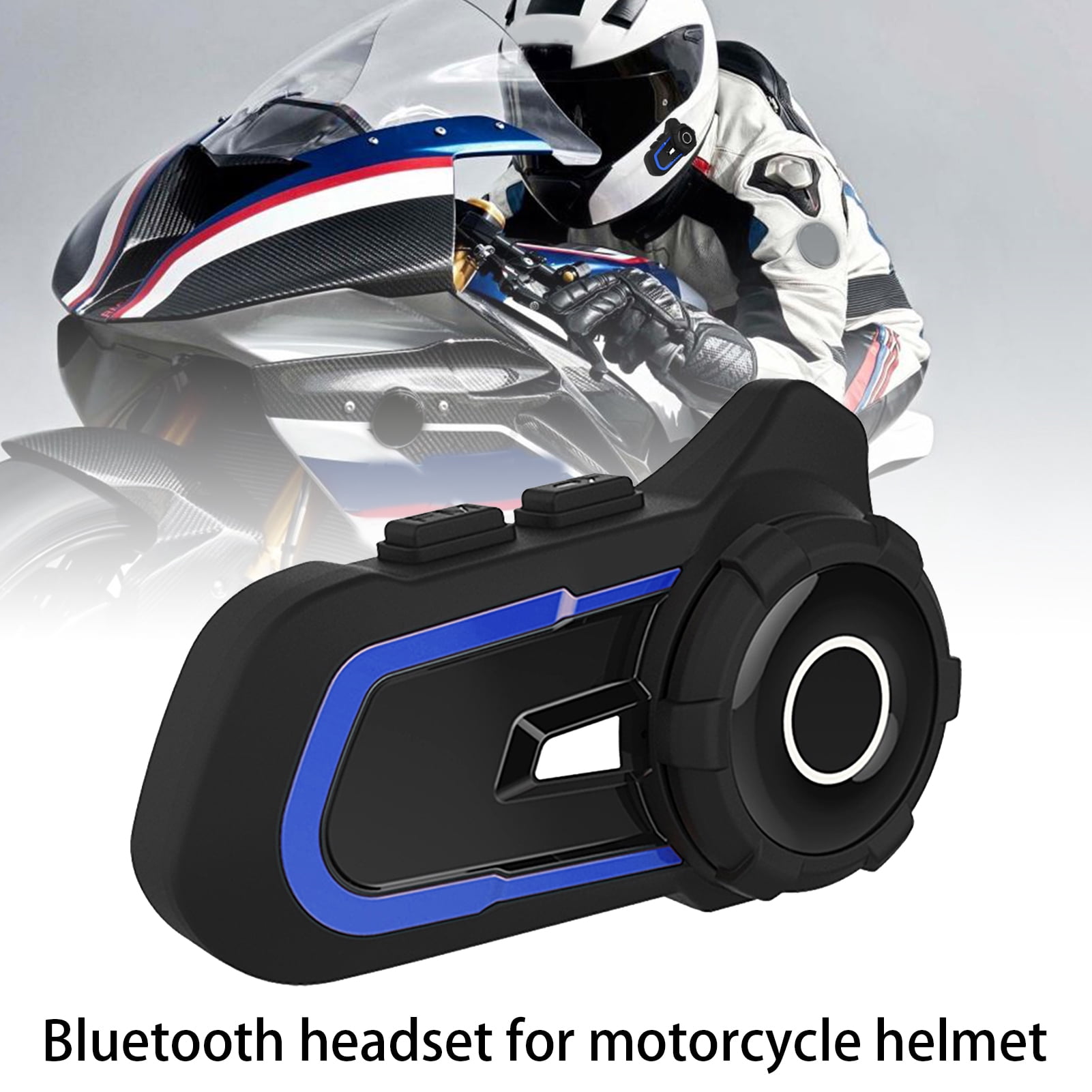 XWQ CS-1412 Motorcycle Helmet Headset Bluetooth-compatible 5.1 IP67 ...