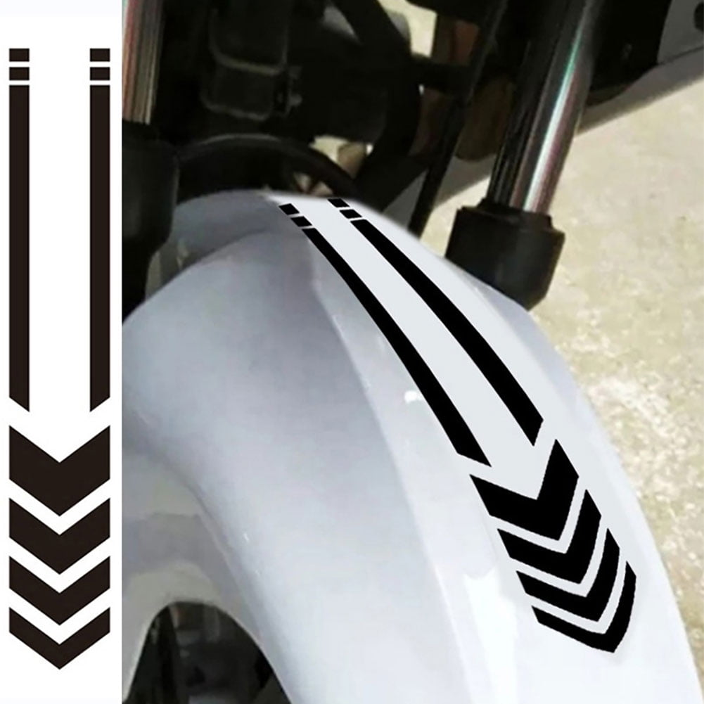 XWQ Fashion Motorcycle Motorbike Fender Reflective Warning Sticker ...
