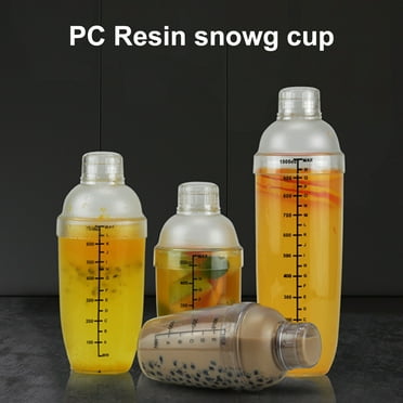 BE-TOOL Cocktail Shaker with Scale AS Plastic Wine Beverage Mixer Wine ...