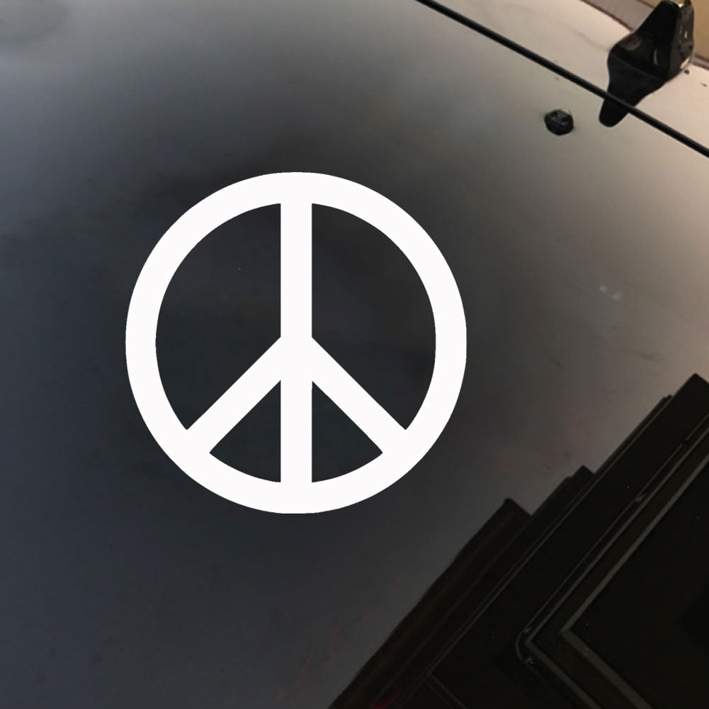 XWQ Peace Sign Symbol Car Vehicle Body Window Reflective Decals Sticker ...