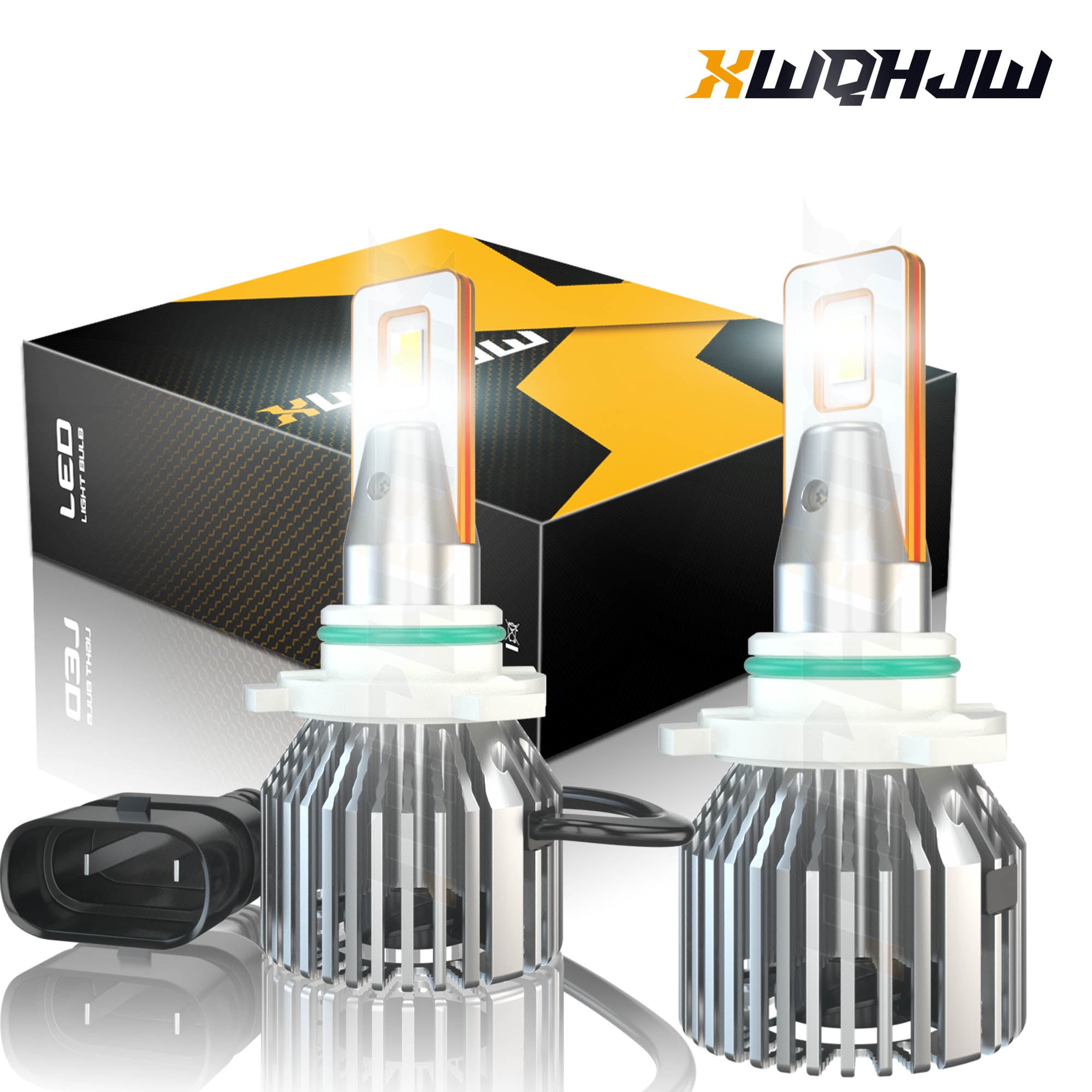 XWQHJW 9006 LED Headlight Bulb Conversion Kit High Beam White Bright ...
