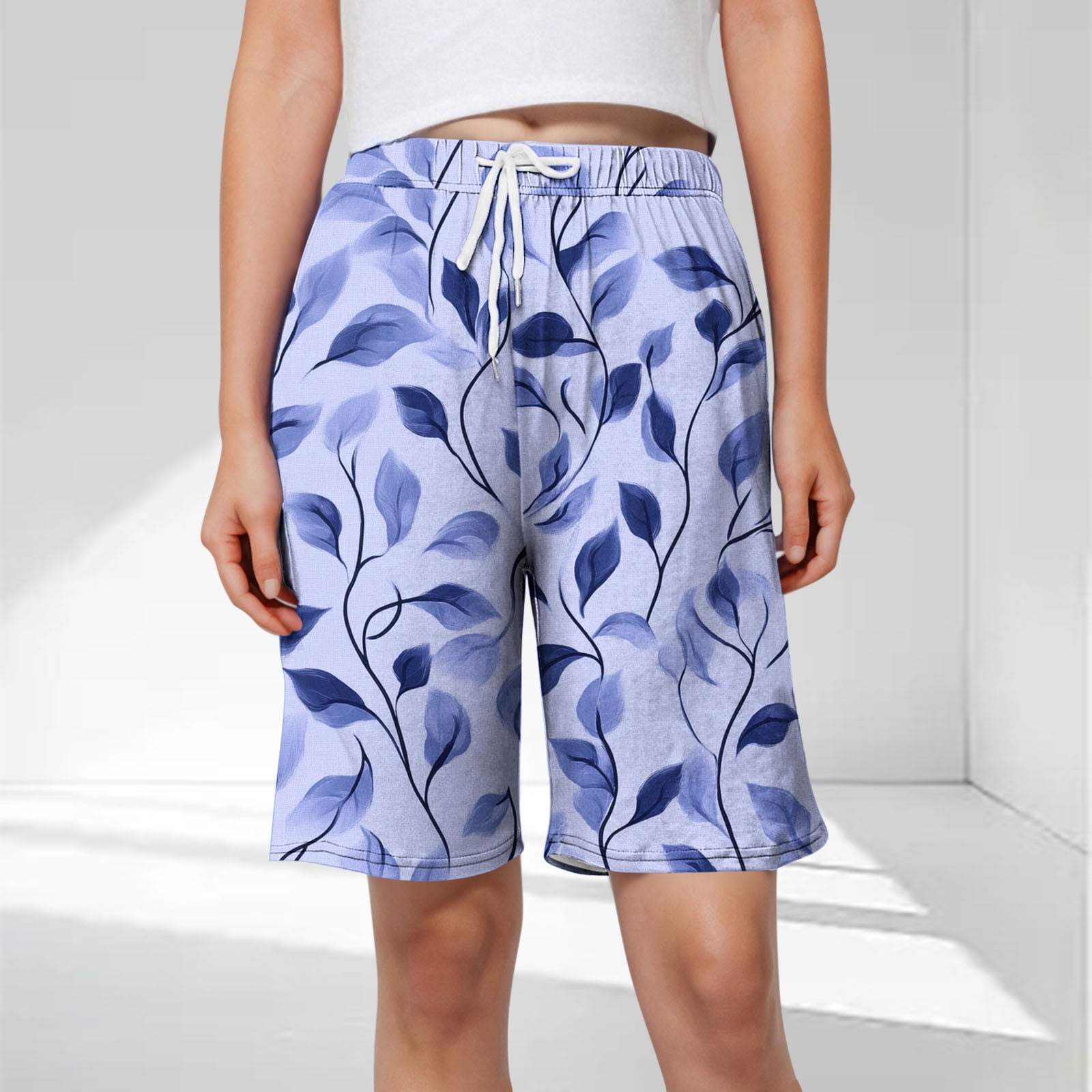 XWSHYW Pajamas for Women Set Oversized Floral Print Lightweight Sleep ...