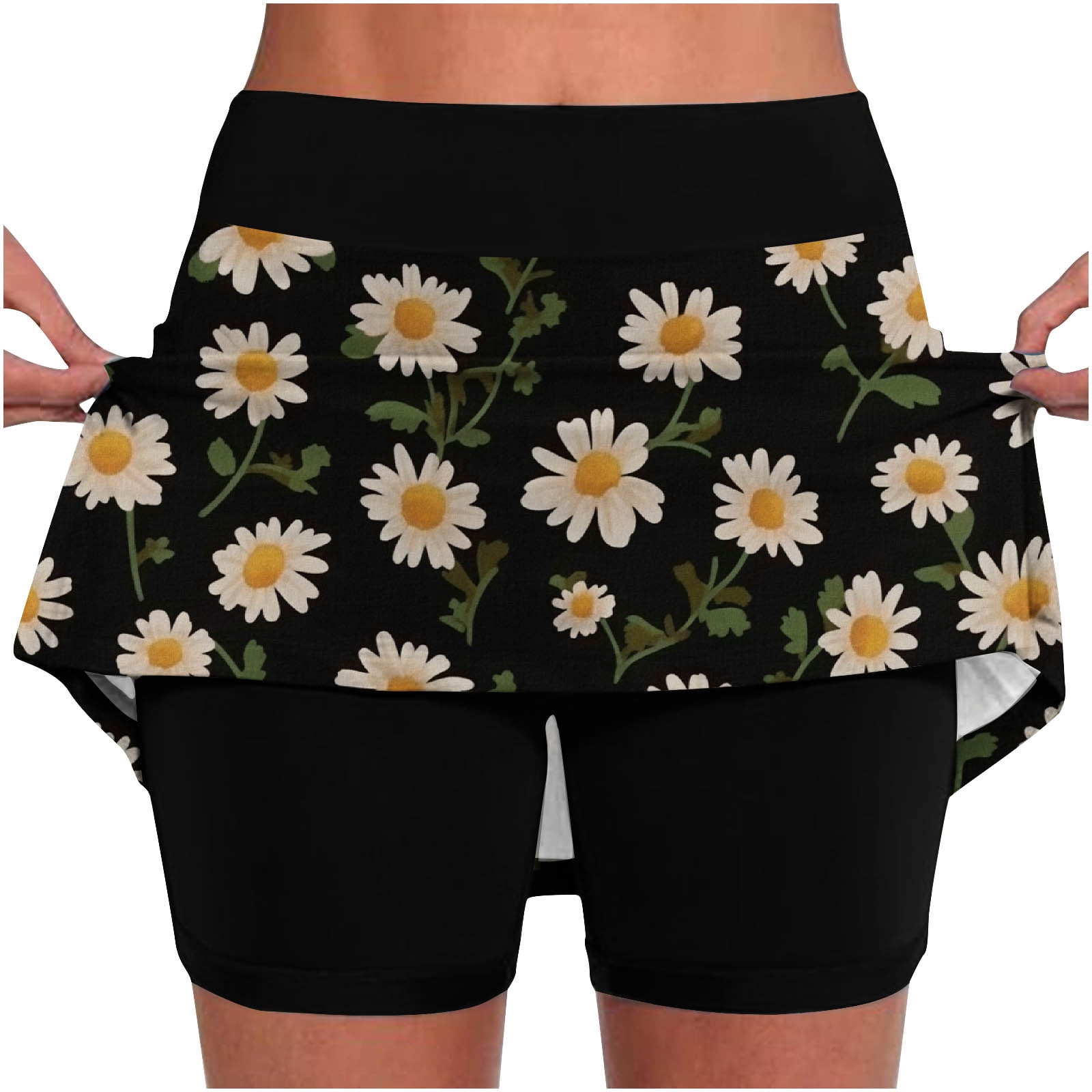 XWSHYW Womens Clothes Summer Floral Print Comfortable Shorts Plus Size ...