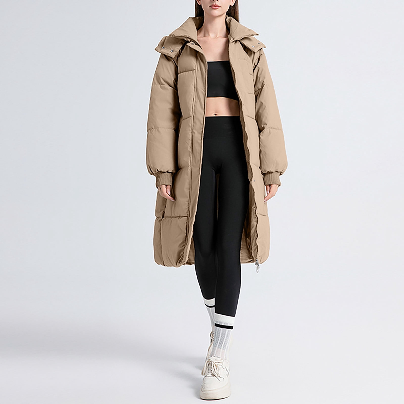 XWSHYW Womens Coats_Jackets Fashion Long Winter Warm Hoodies Jacket ...