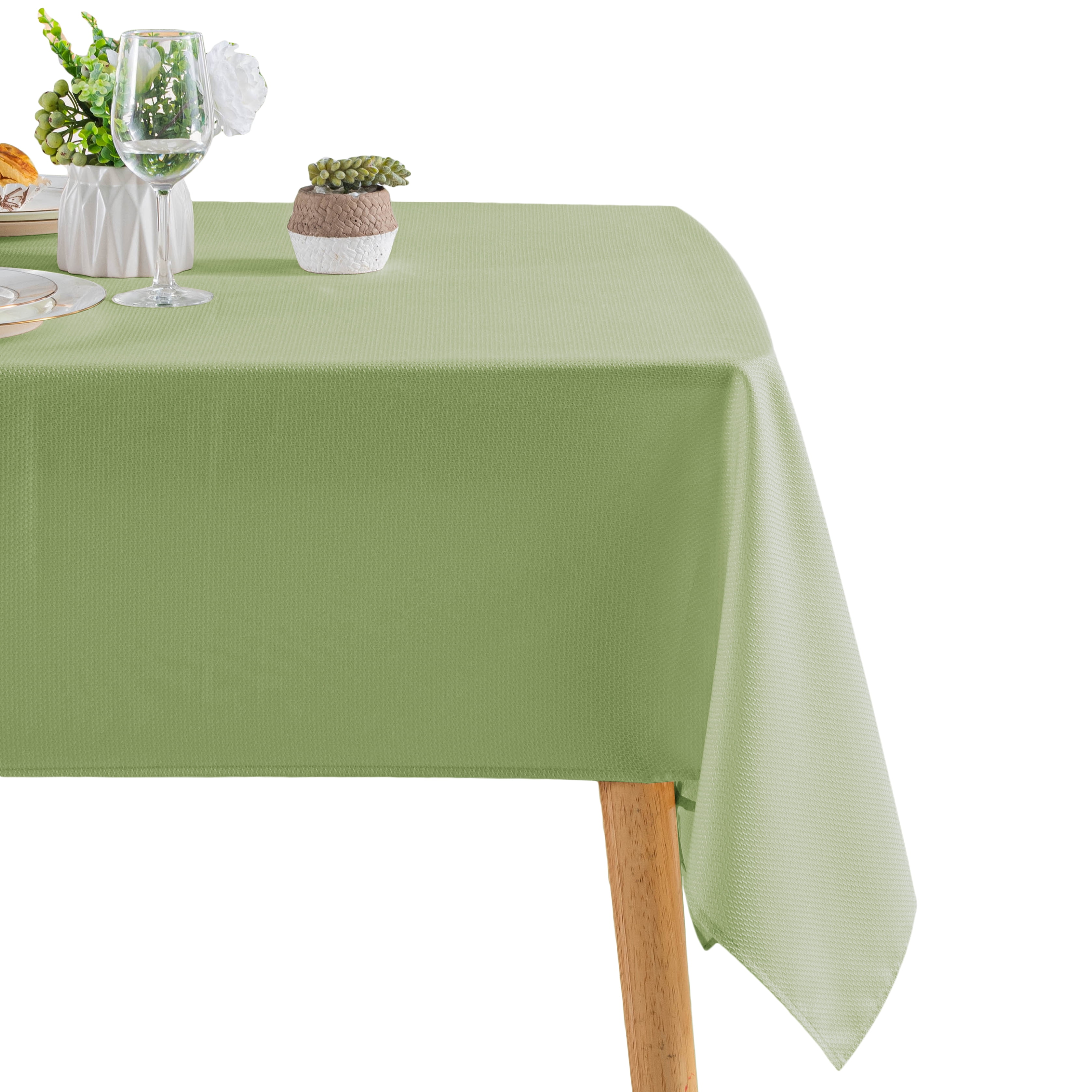 XWZO 52X70 Inch Textured Rectangular Tablecloth for Kitchen,Dining ...