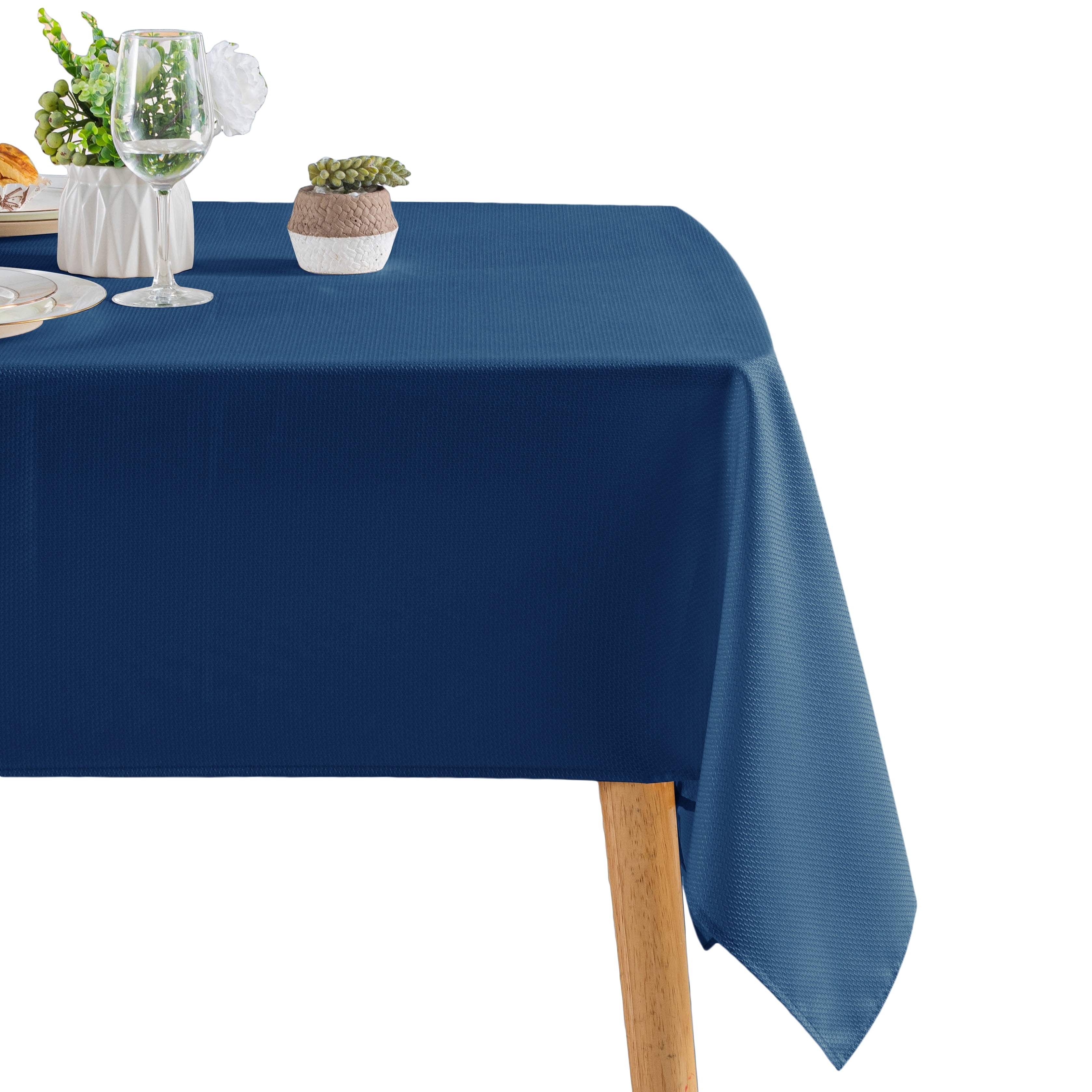 XWZO 52X70 inch Textured Rectangular Tablecloth for Kitchen, Dining ...