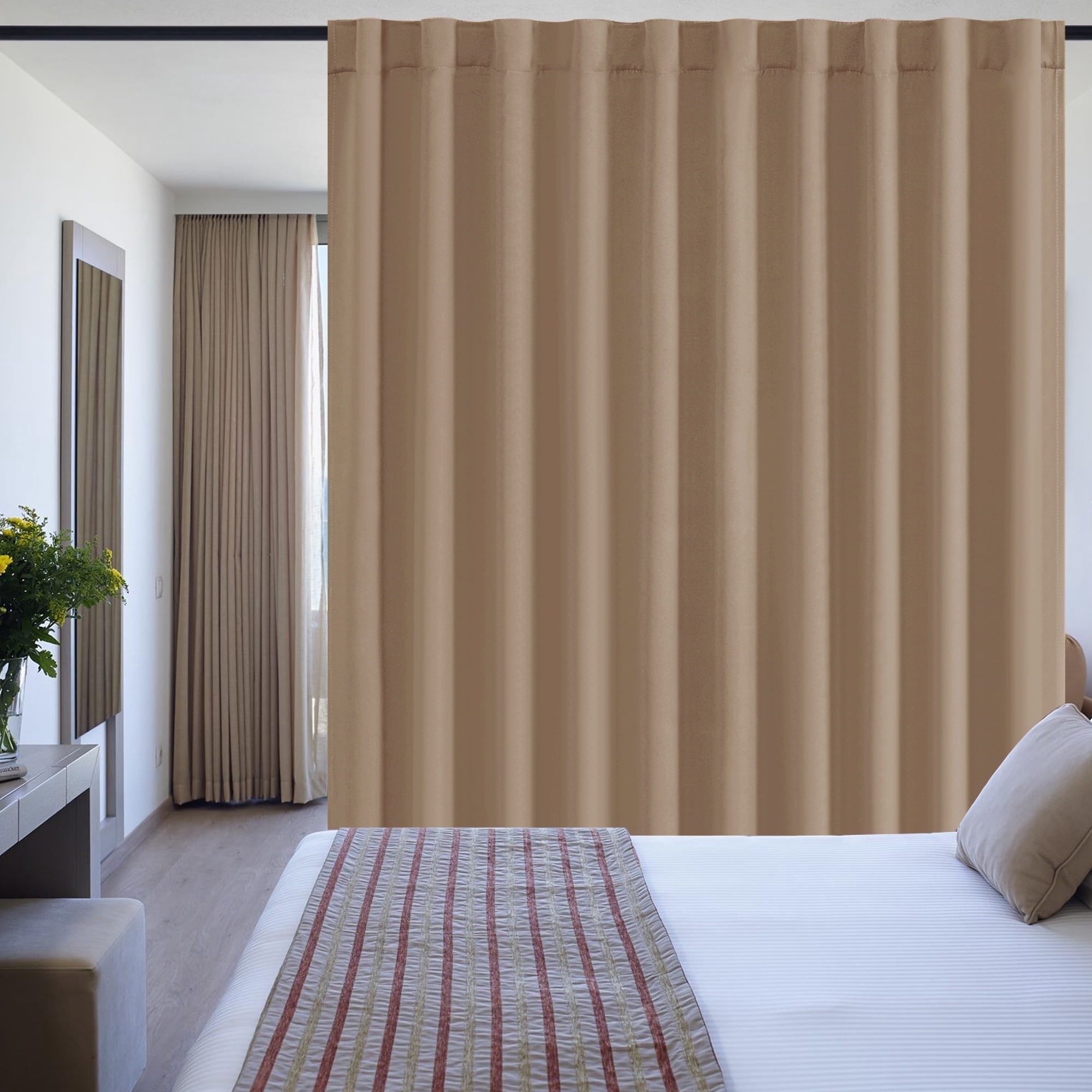 XWZO 120x96 Black Out Curtain 1 Panel, Patio Sliding Door Curtains for ...