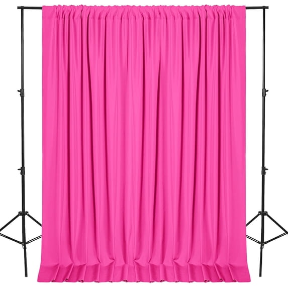XWZO Fuchsia Sliding Glass Door Curtains Pack of 2 for Parties, Soft ...