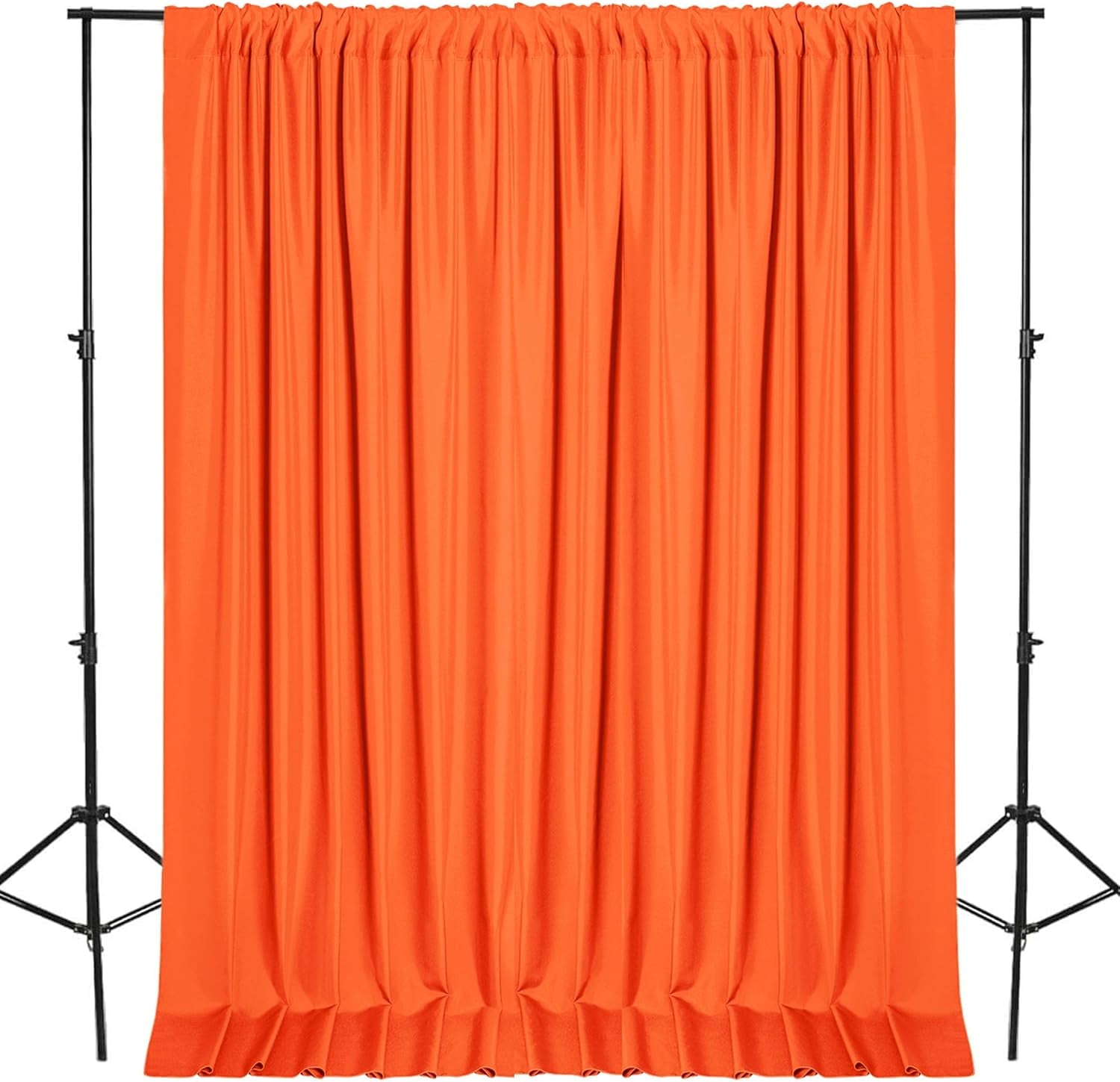 XWZO Orange Sliding Glass Door Curtains Pack of 2 for Parties, Soft ...