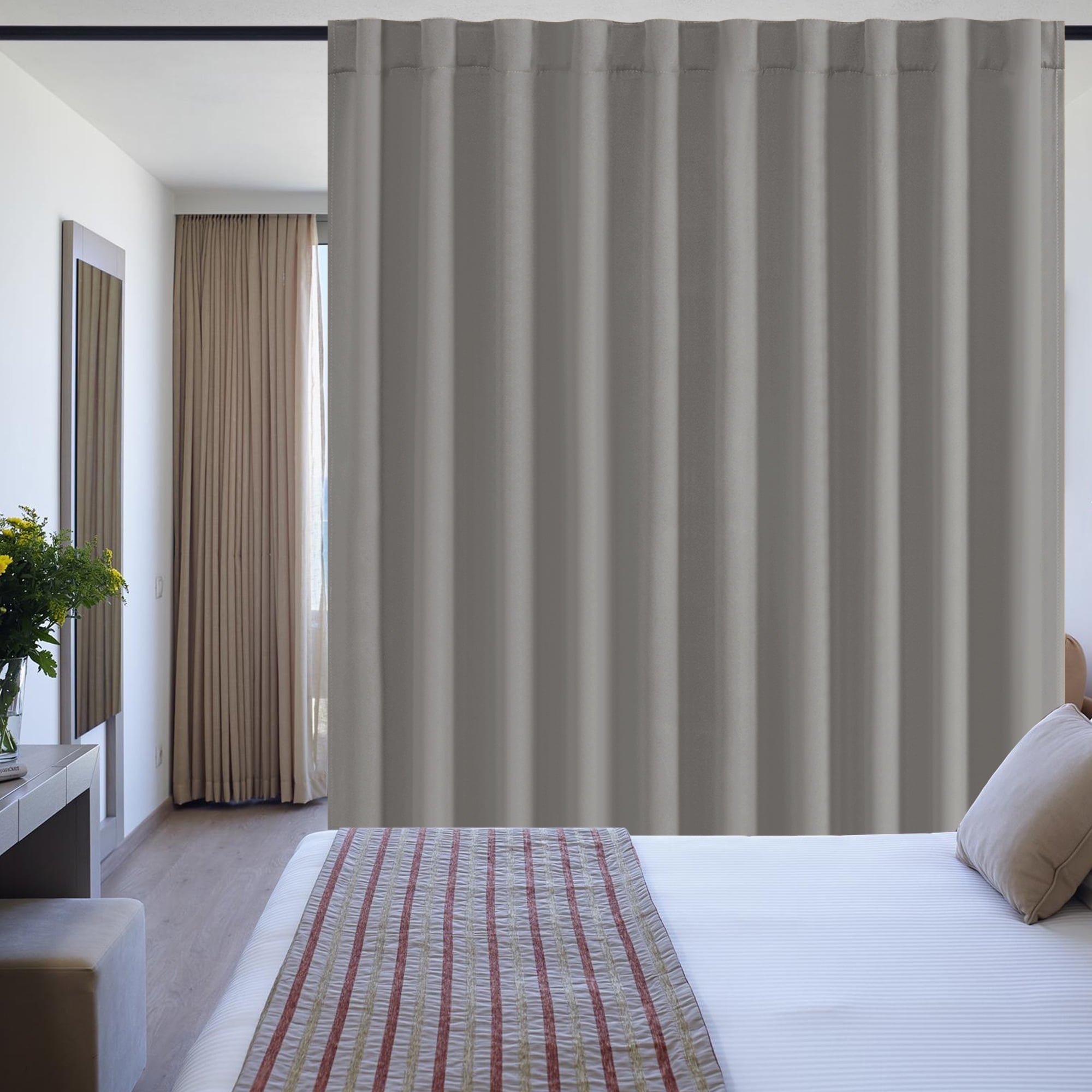 XWZO Patio Sliding Door Curtains 1 Panel, Extra Wide Curtains for Glass ...