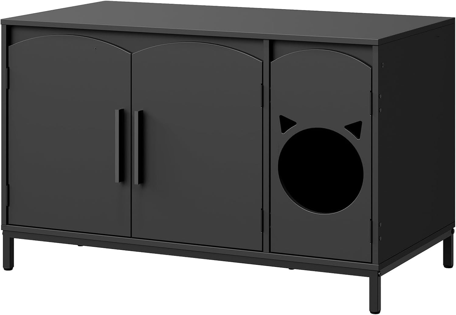 XX Cat Litter Box Enclosure, Cat Head Decor Storage Cabinet, Hidden ...