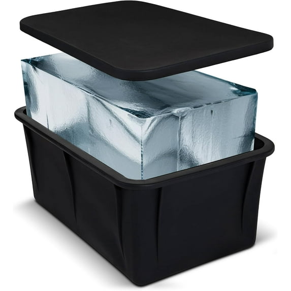 XX-Large Ice Block Mold for Cold Plunge Bath with Airtight Lid Makes ...