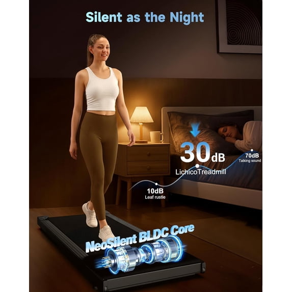 XX NeoSilent Walking Pad Treadmill Under Desk for Home with BLDC Core ...