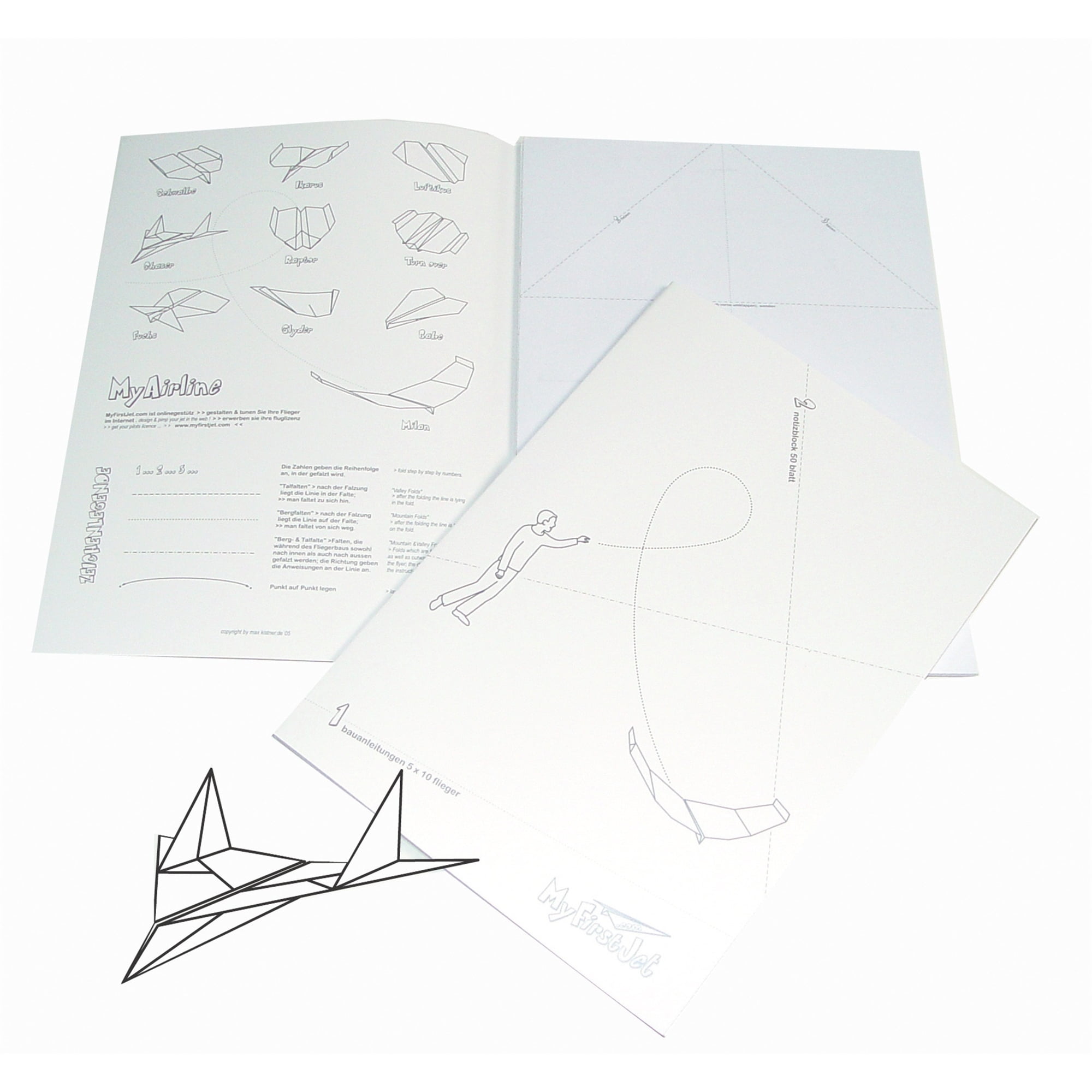 XXD Paper Airplane Instruction Leaflet & Craft Book (Double Pack- 30 ...