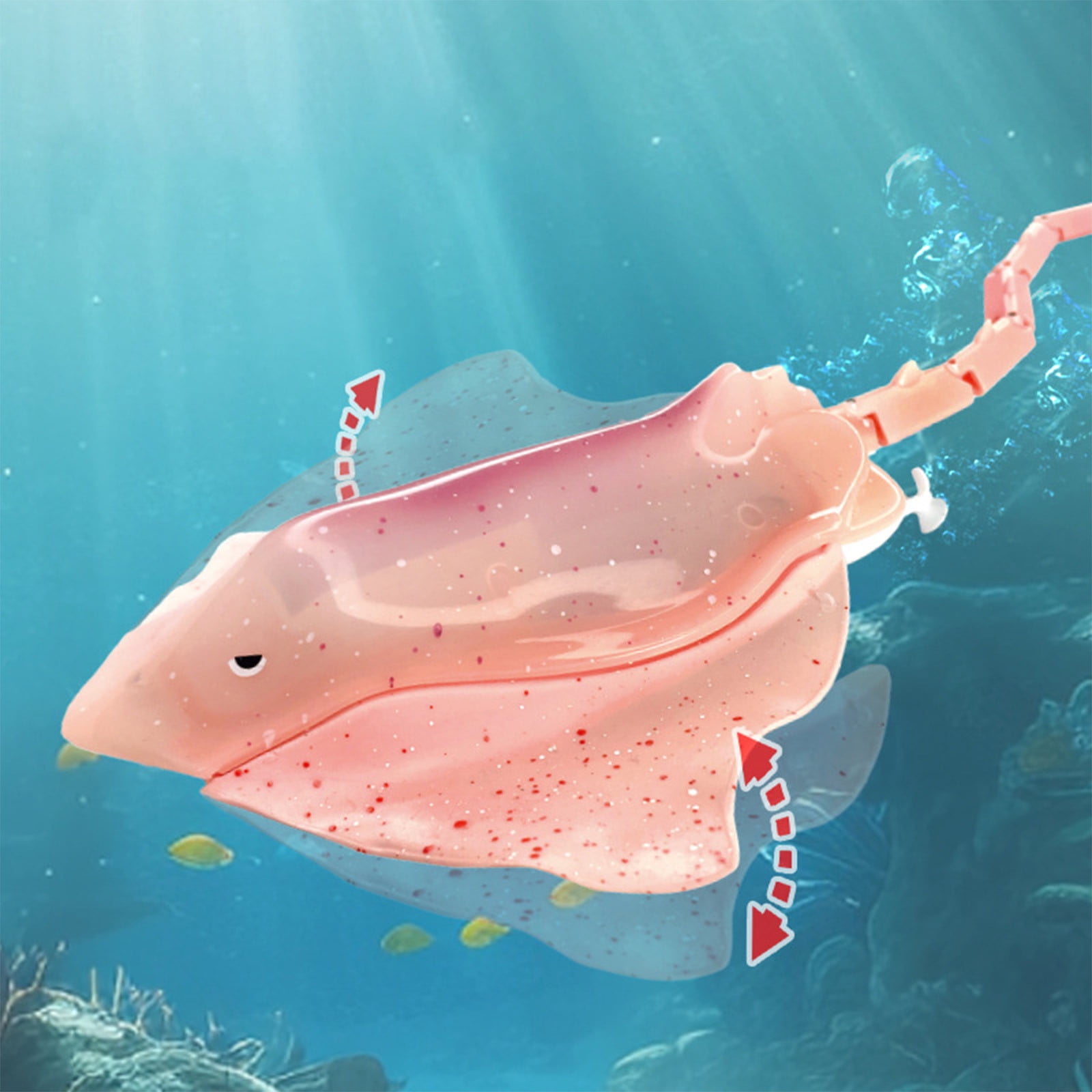 XXENSEN Pool Toys Remote Control Stingray Diving into Water Robot Manta ...