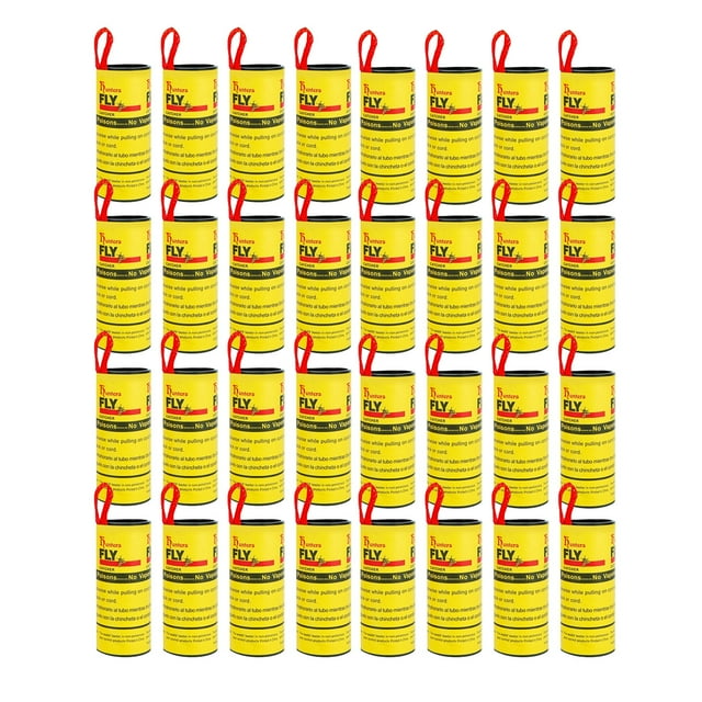 XXENSEN Sticky Fly Strips Catcher Ribbon Paper Strip for Kitchen Garden ...