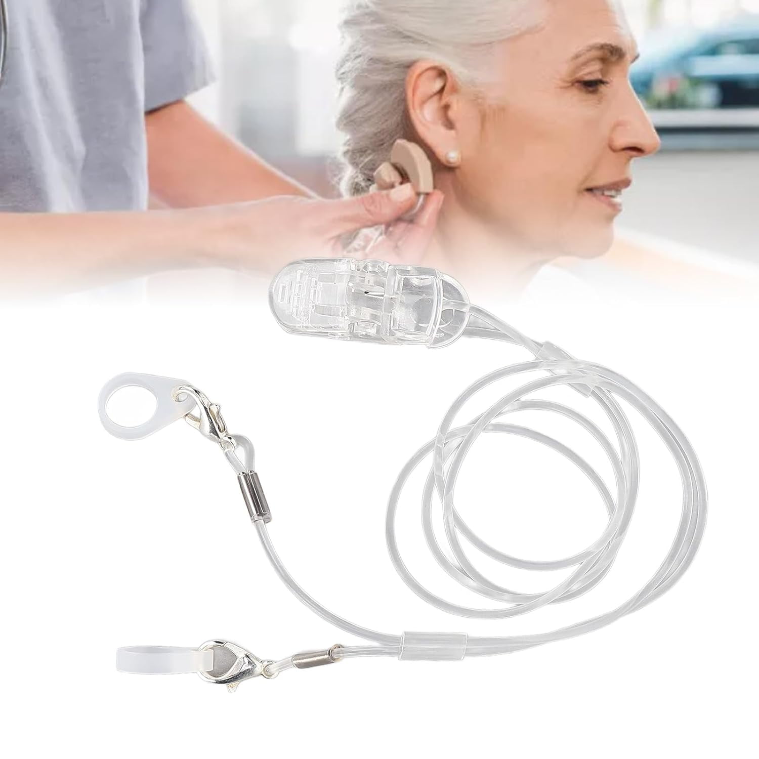 XXF-Hearing Aids Clip for Adults Seniors, Anti Lost Hearing Aids Holder ...